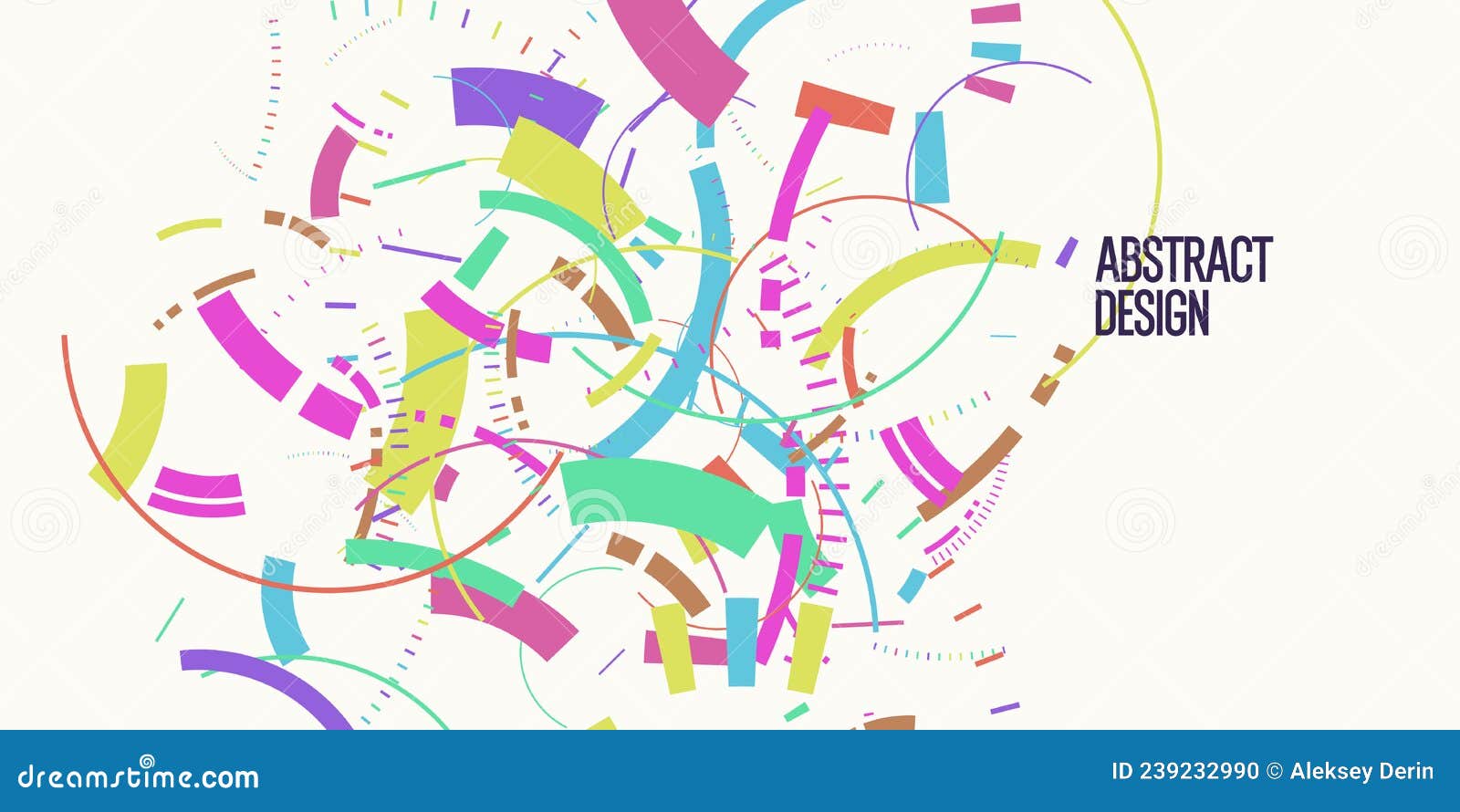 Abstract Background in a Modern Trendy Style. Poster with Simple Flat ...