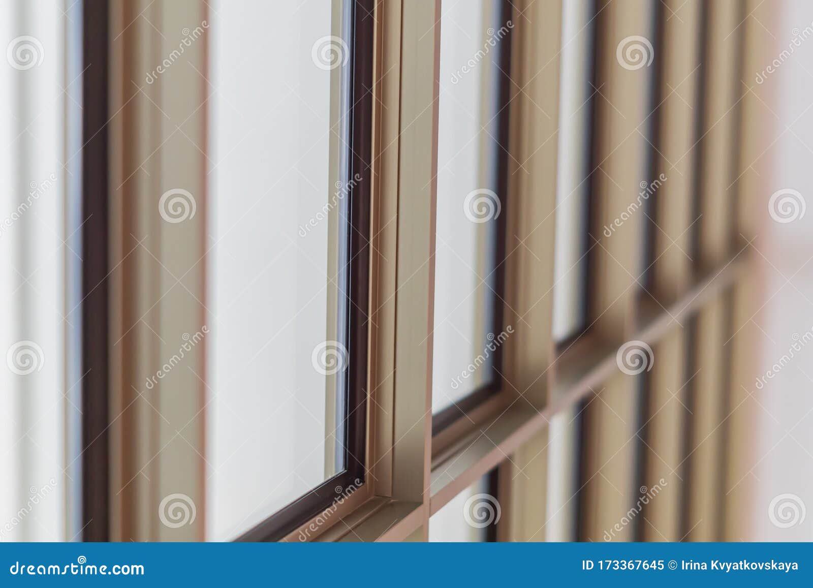 Abstract Background of Modern Windows. Perspective View Stock Image ...