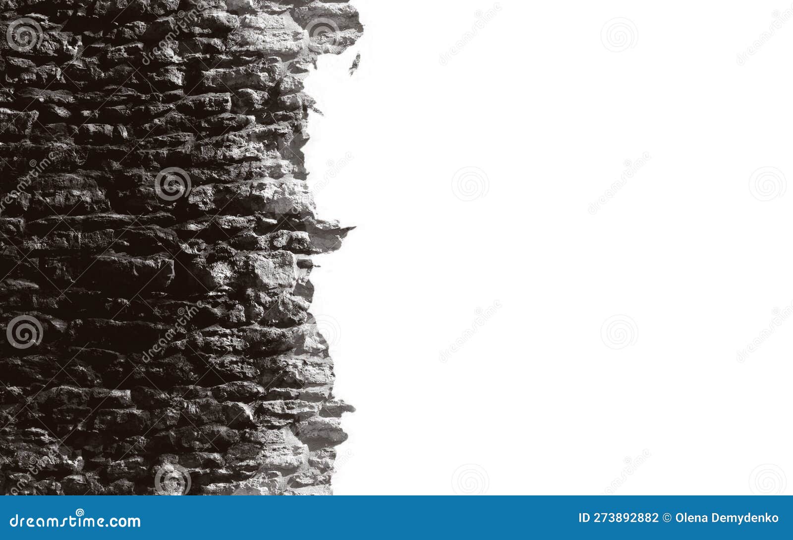 Abstract Background. Monochrome Stones Wall Texture. Image Includes a ...
