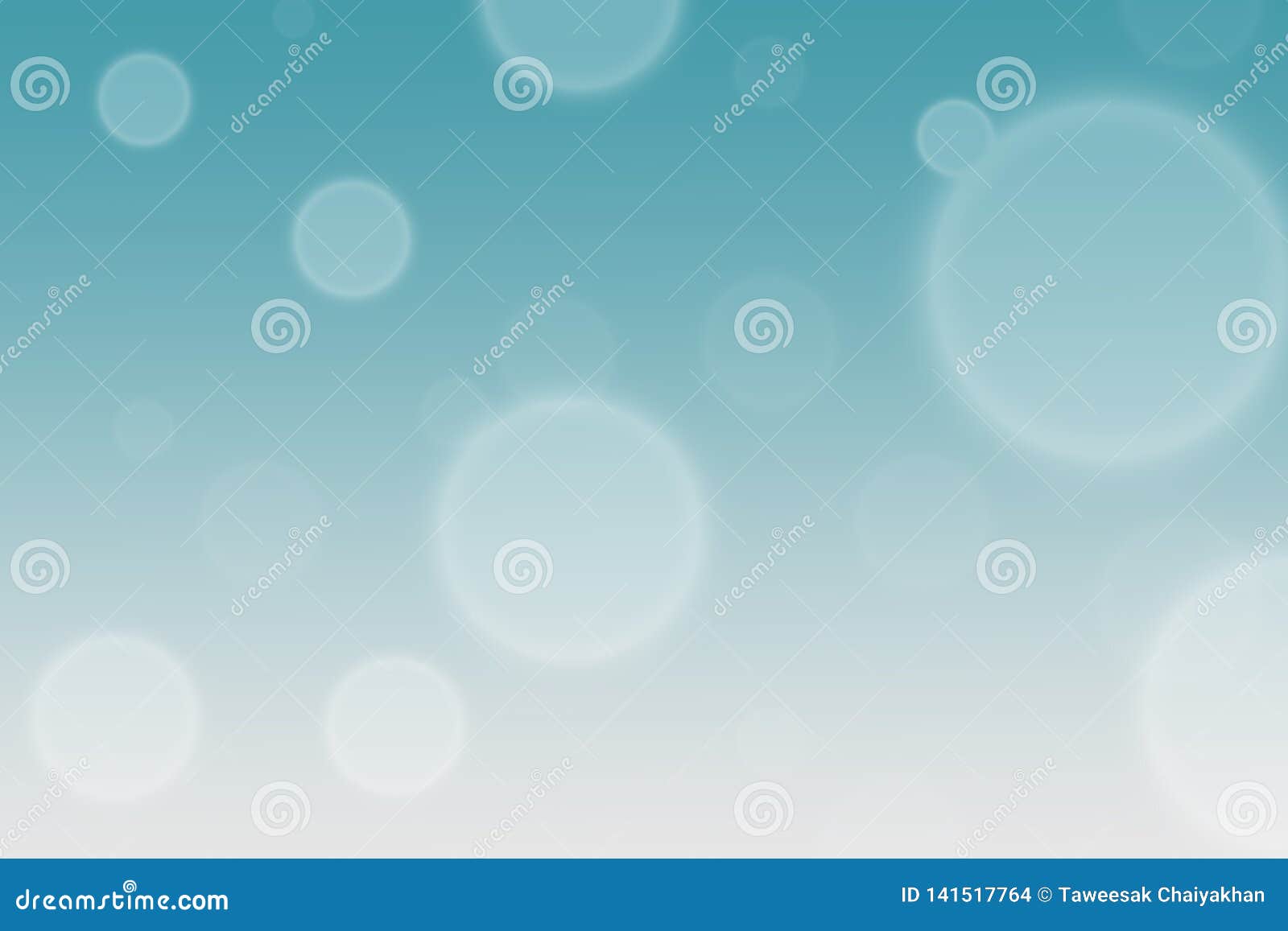 Circle Bubble Blur on Blue Abstract Background Stock Illustration ...