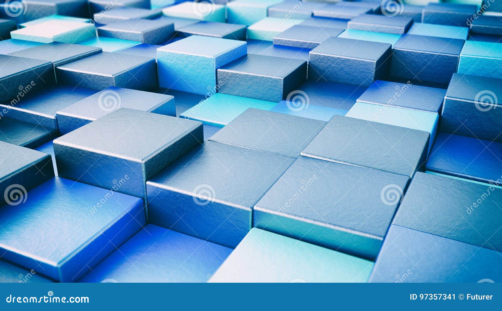 Abstract Background of Multi-colored Cubes - 3D Rendering Stock ...