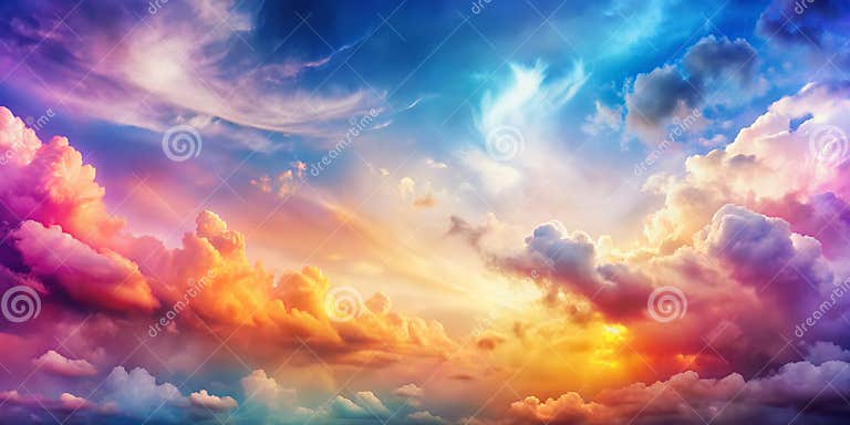 Abstract Background Multi Colored Sky and Cloud Backgrounds AI-Created ...