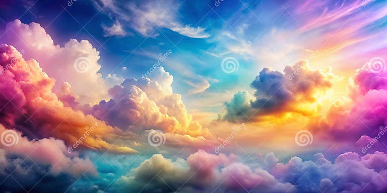Abstract Background Multi Colored Sky and Cloud Backgrounds Generative ...