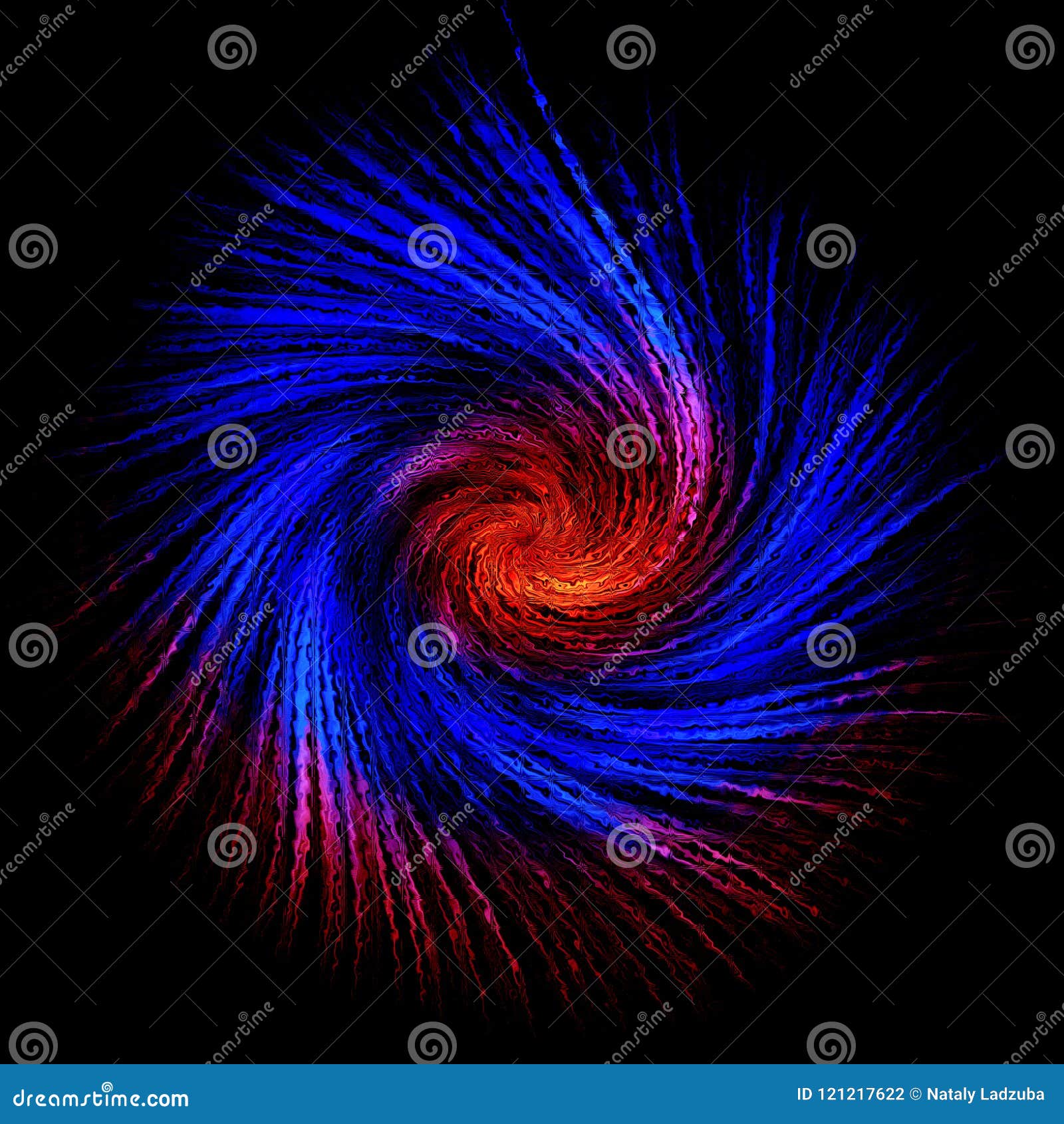 Abstract Background Multi-colored Spiral Galaxy Stock Illustration ...