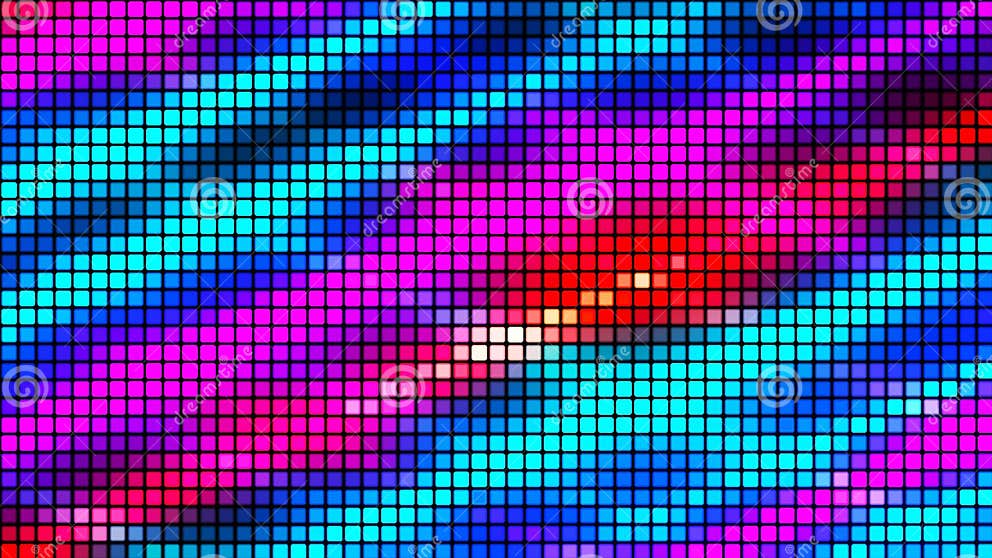 Abstract Background from Multi-colored Squares. Abstract Gradient Background. Pixel Background ...