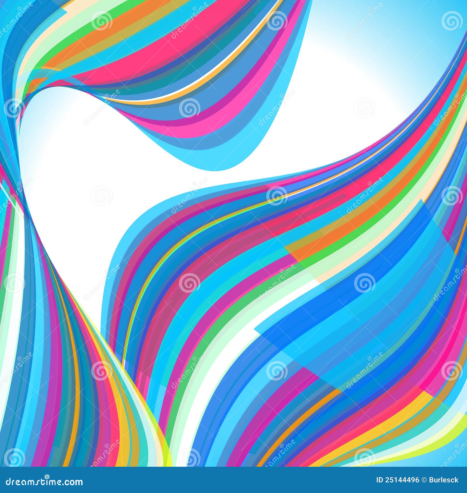 Abstract Background. Multi-colored Waves Stock Vector - Illustration of ...