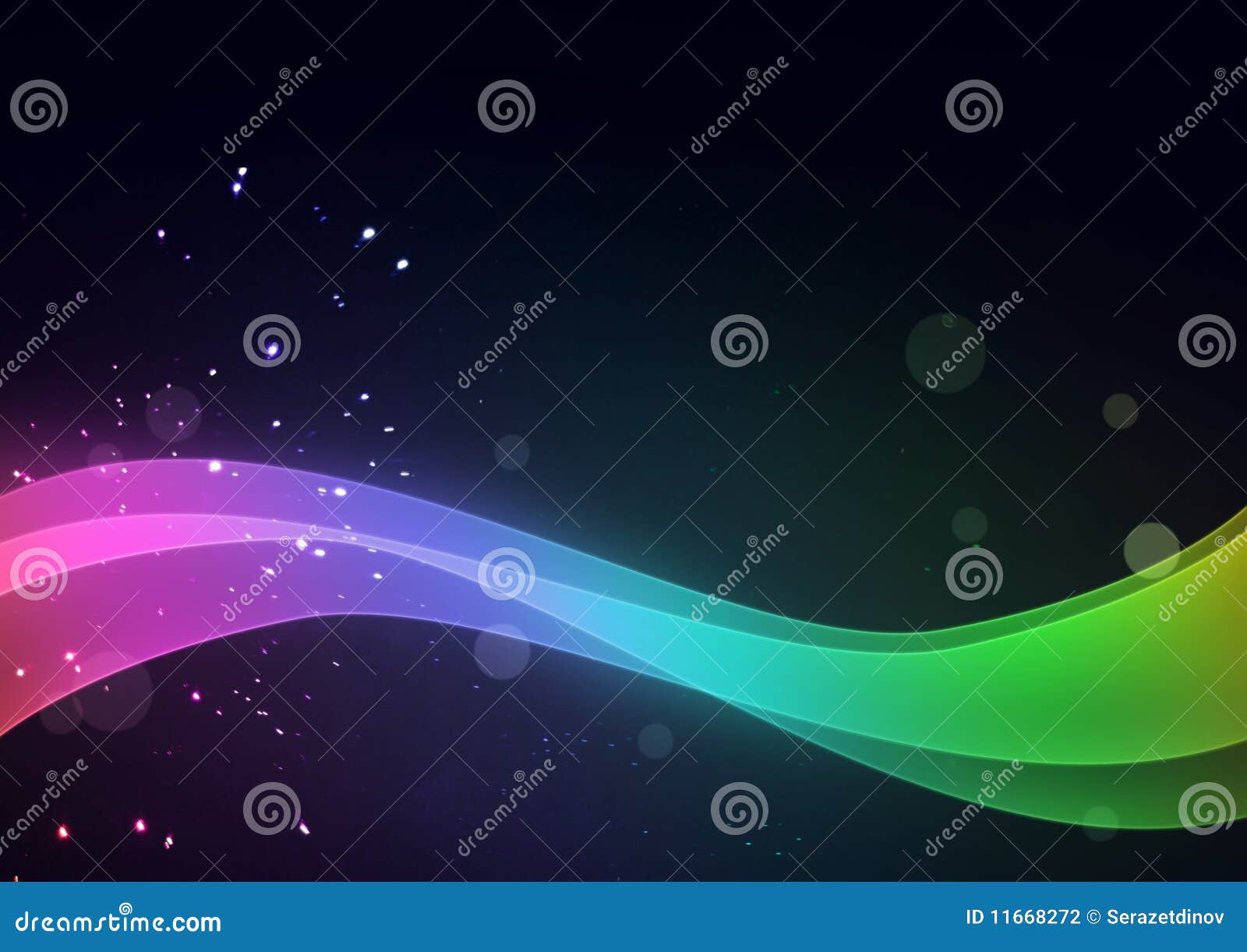 Abstract Background with Multi-coloured Lines Stock Illustration ...