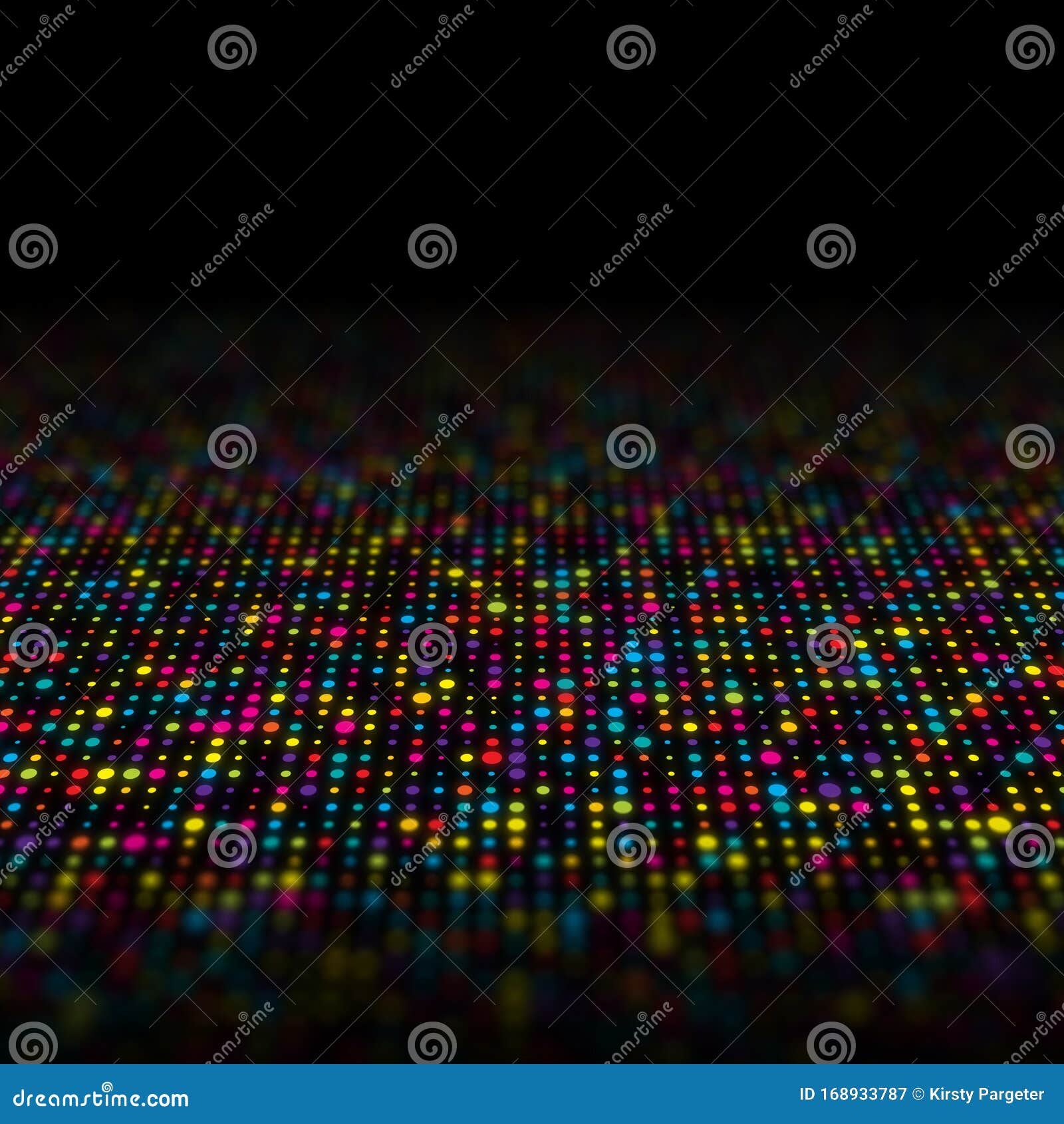 Abstract Background of Multi Coloured Techno Dots Stock Illustration ...