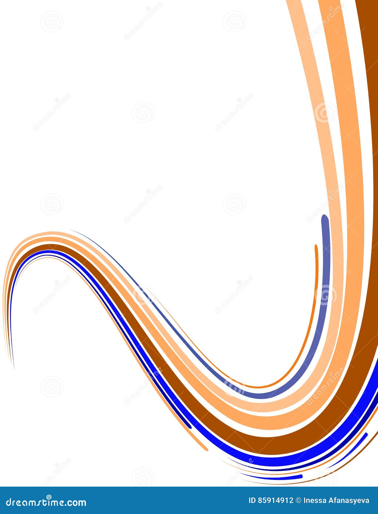 Abstract Background with Multicolored Bent Lines. Vector Stock Vector ...