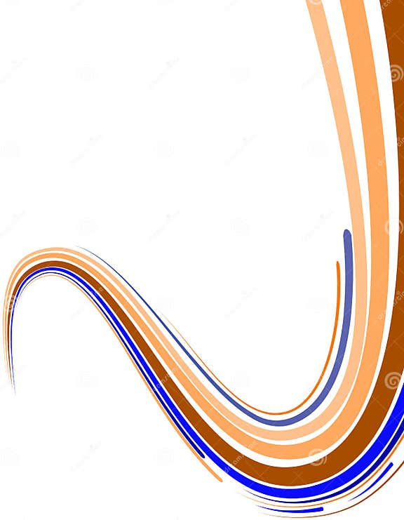 Abstract Background with Multicolored Bent Lines. Vector Stock Vector ...