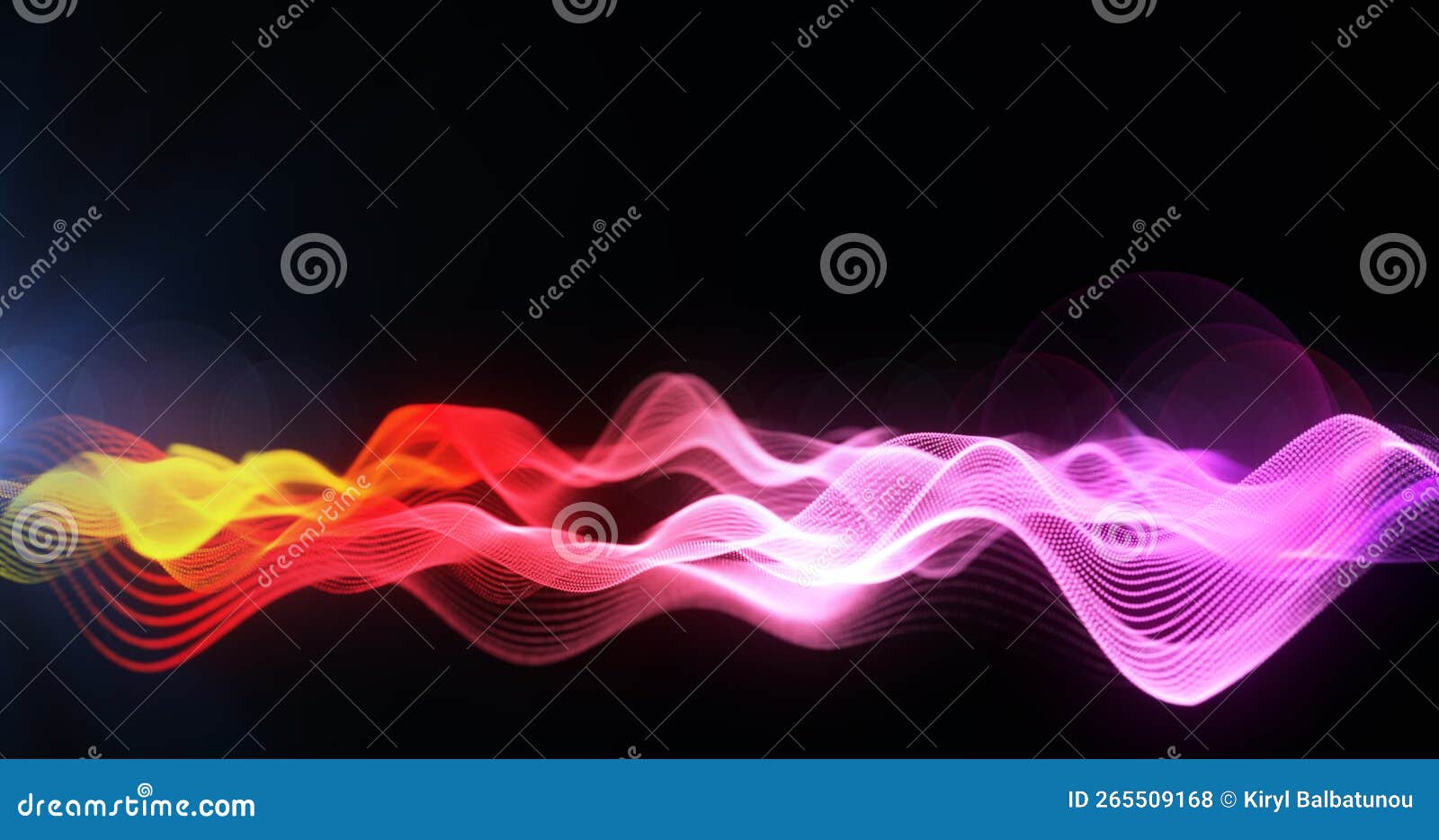 Abstract Background Multicolored Gradient Wave of Futuristic Hi-tech ...