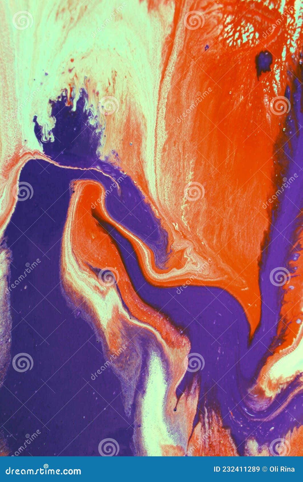 Abstract Background of Multicolored Marble. the Lines and Waves of ...