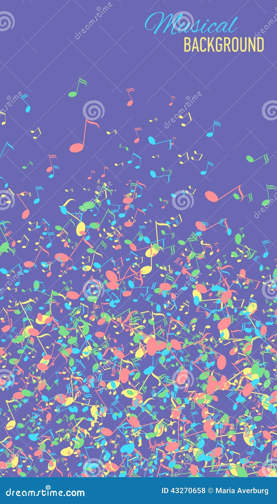 Abstract Background with Music Key and Notes Stock Vector ...