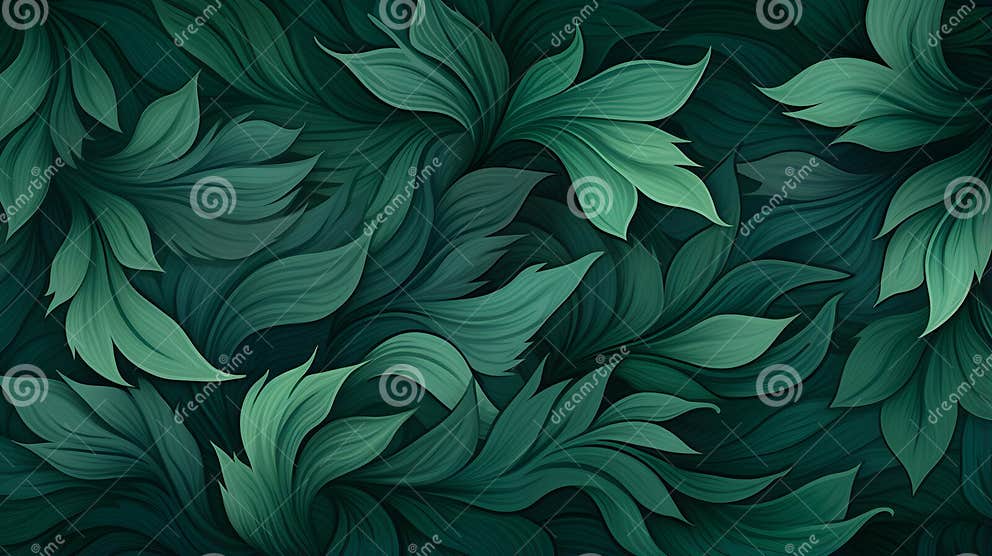 Abstract Background of Nature Pattern in Emerald Colors. Minimal ...