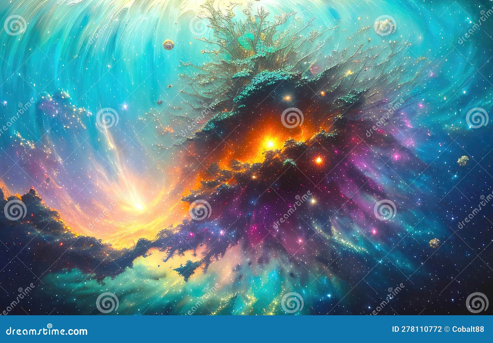 Abstract Background with Nebulas Stars and Galactic, Science Fiction ... Abstract Background with Nebulas Stars and Galactic, Science Fiction ...
