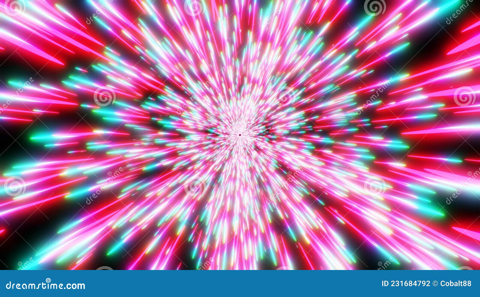 Cosmic Speed Lines Movement Fluorescent With Wind Glitch Effect On ...