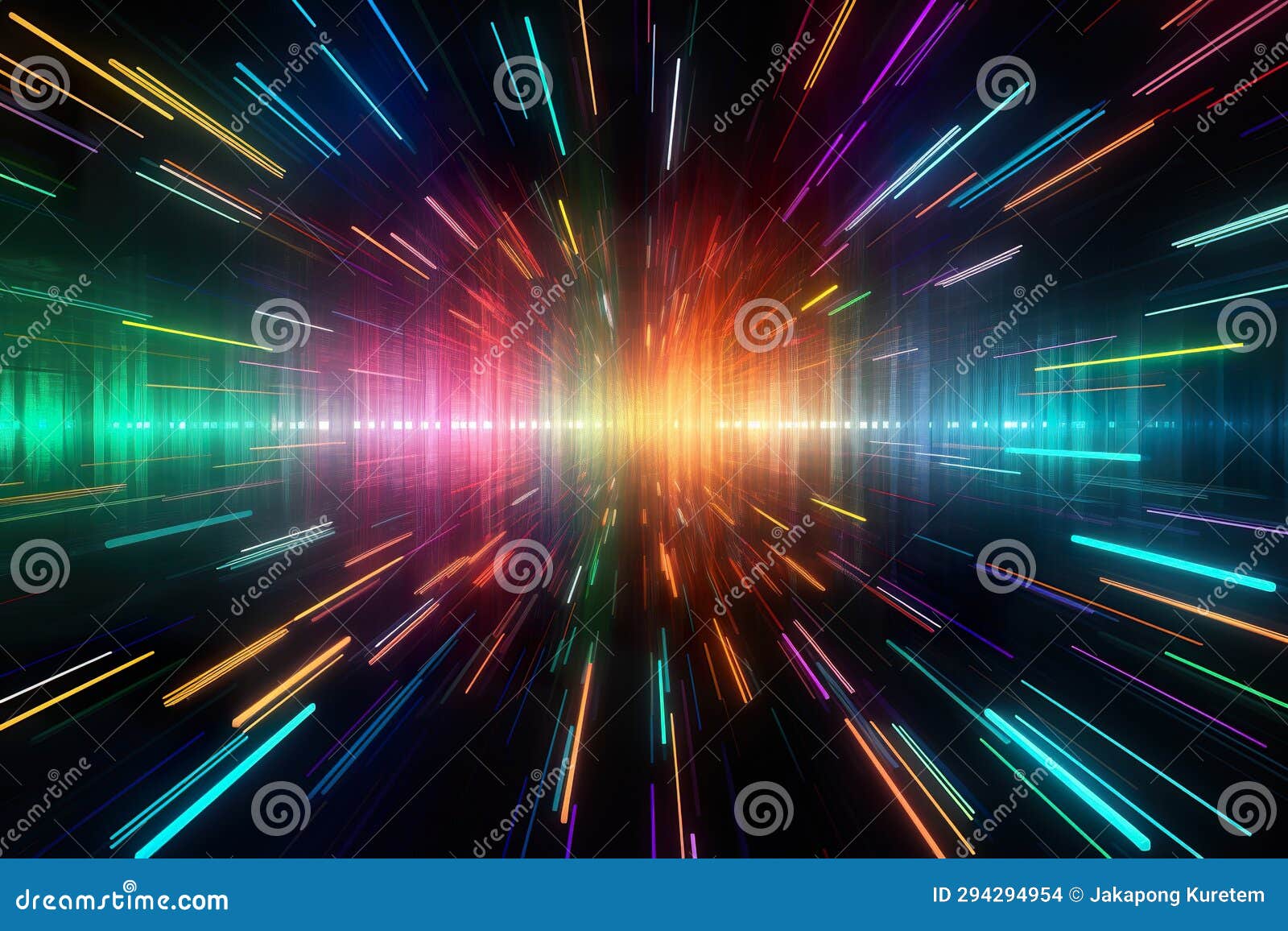 Abstract Background Neon Lights Speed Stock Photo - Image of floor ...