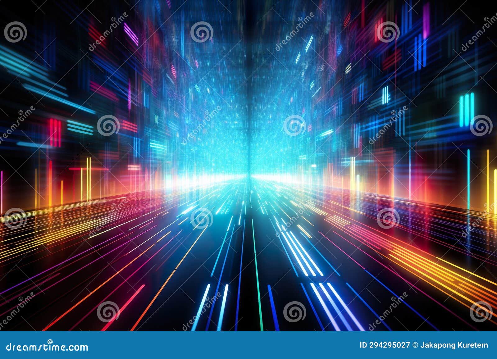 Abstract Background Neon Lights Speed Stock Image - Image of effect ...