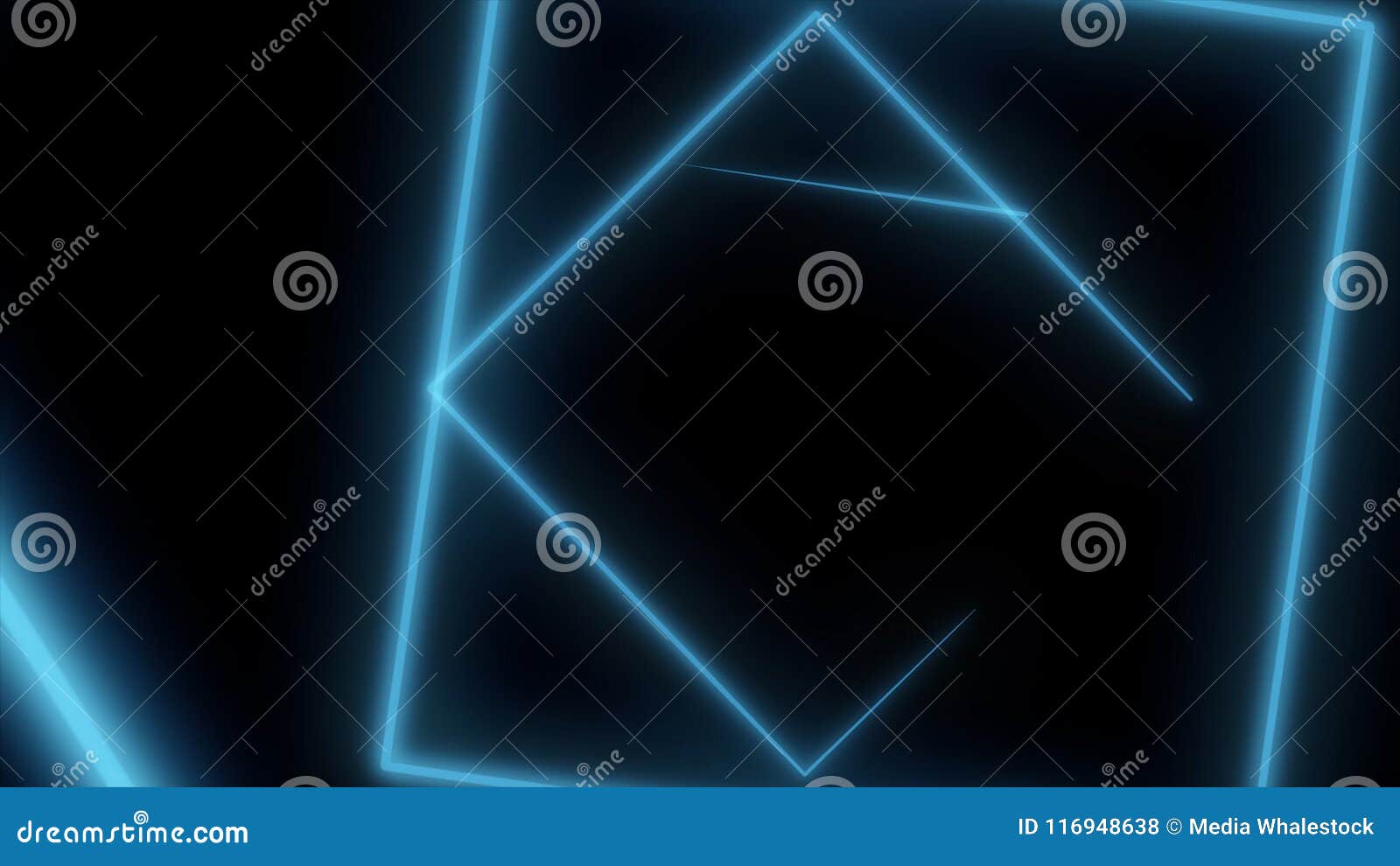 Abstract Background with Neon Squares. Seamless Loop Stock Illustration ...
