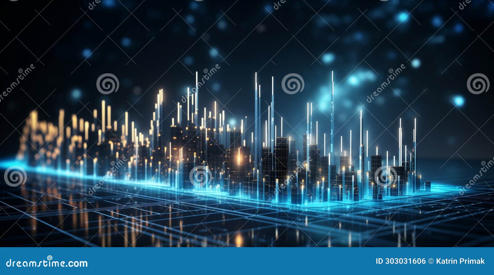 Abstract Background with Neural Network, Database Flow, Cloud Computing ...