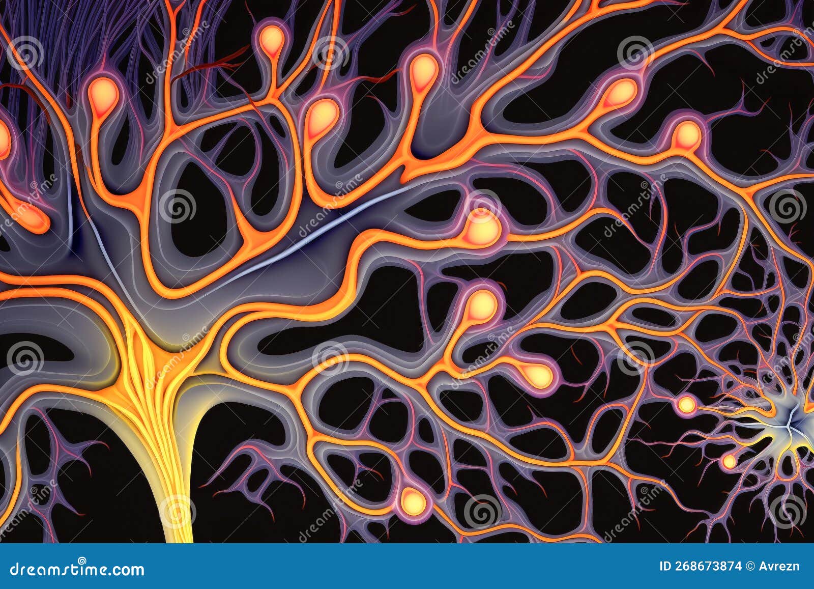 Abstract Background Neuro Styled Pattern with Chaotic Lines, Generative ...