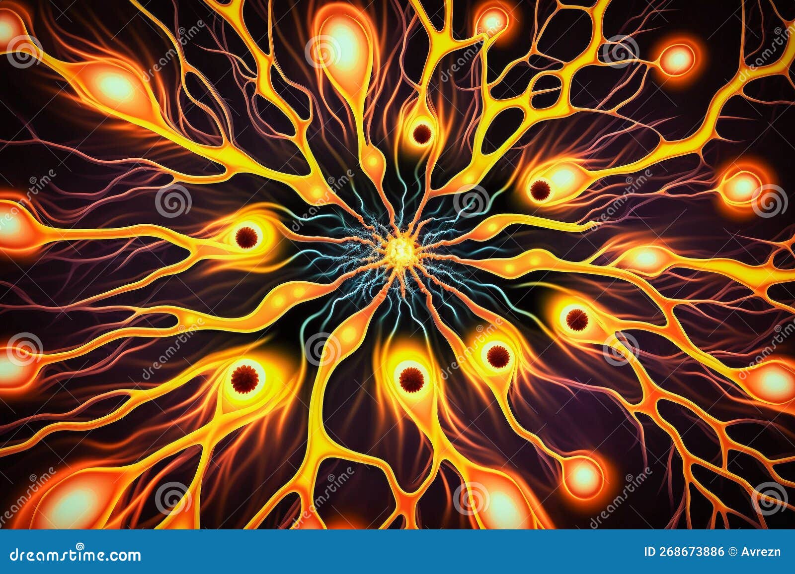 Abstract Background Neuro Styled Pattern with Chaotic Lines, Generative ...