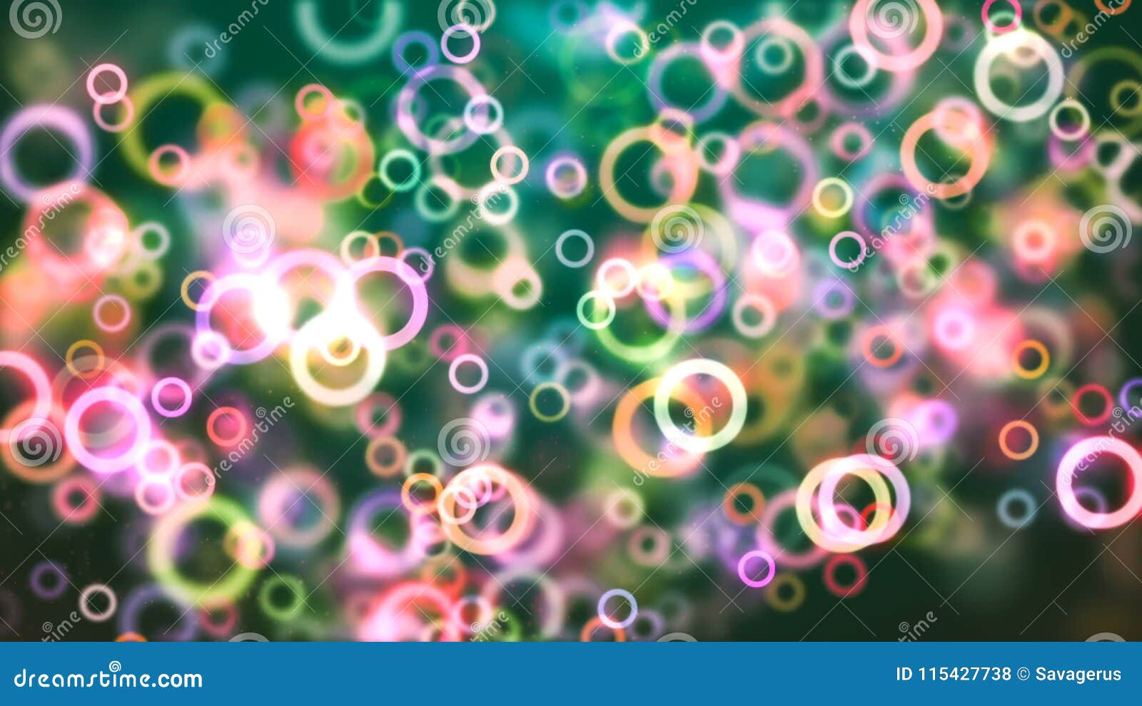 Background with Nice Colorful Bubbles Stock Illustration - Illustration ...