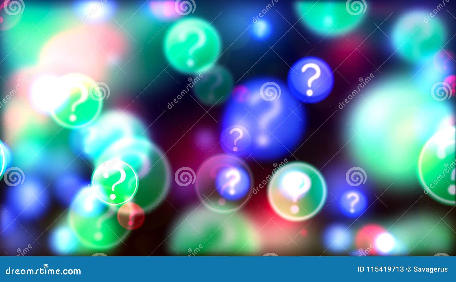 Flying Question Marks. Abstract Background Stock Photo | CartoonDealer ...