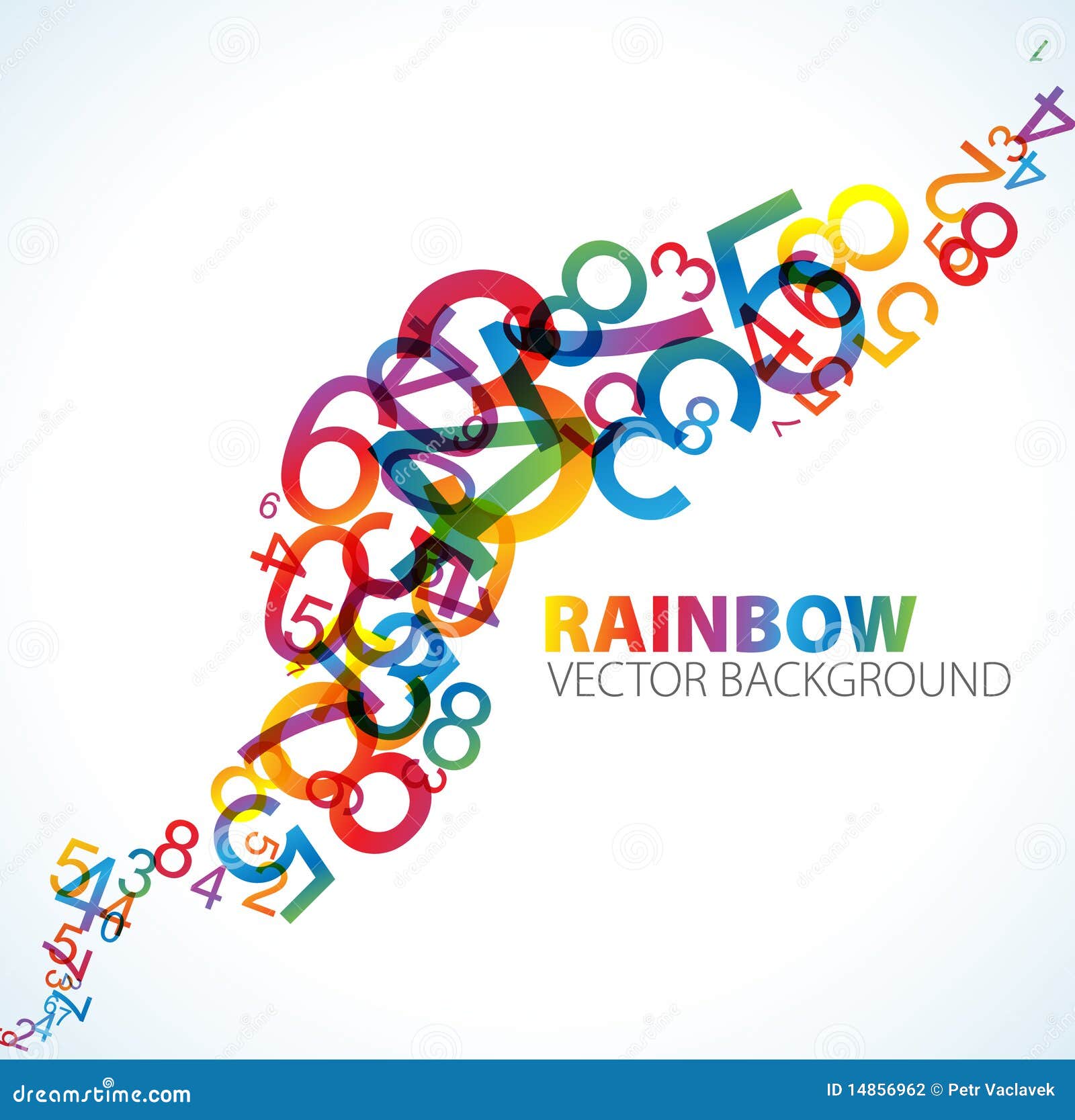 Abstract Background with Numbers Stock Illustration - Illustration of ...