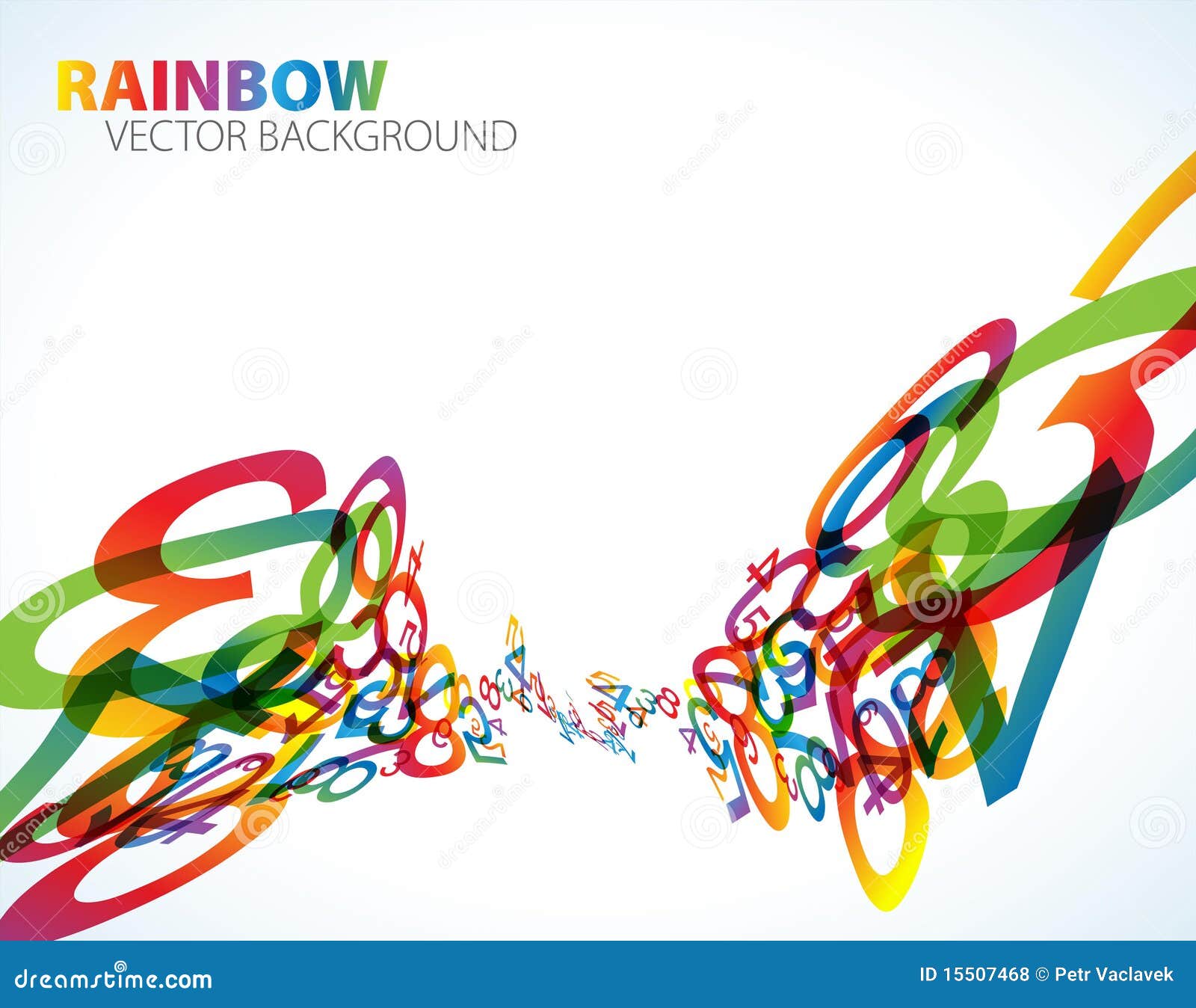 Abstract Background with Numbers Stock Illustration - Illustration of ...