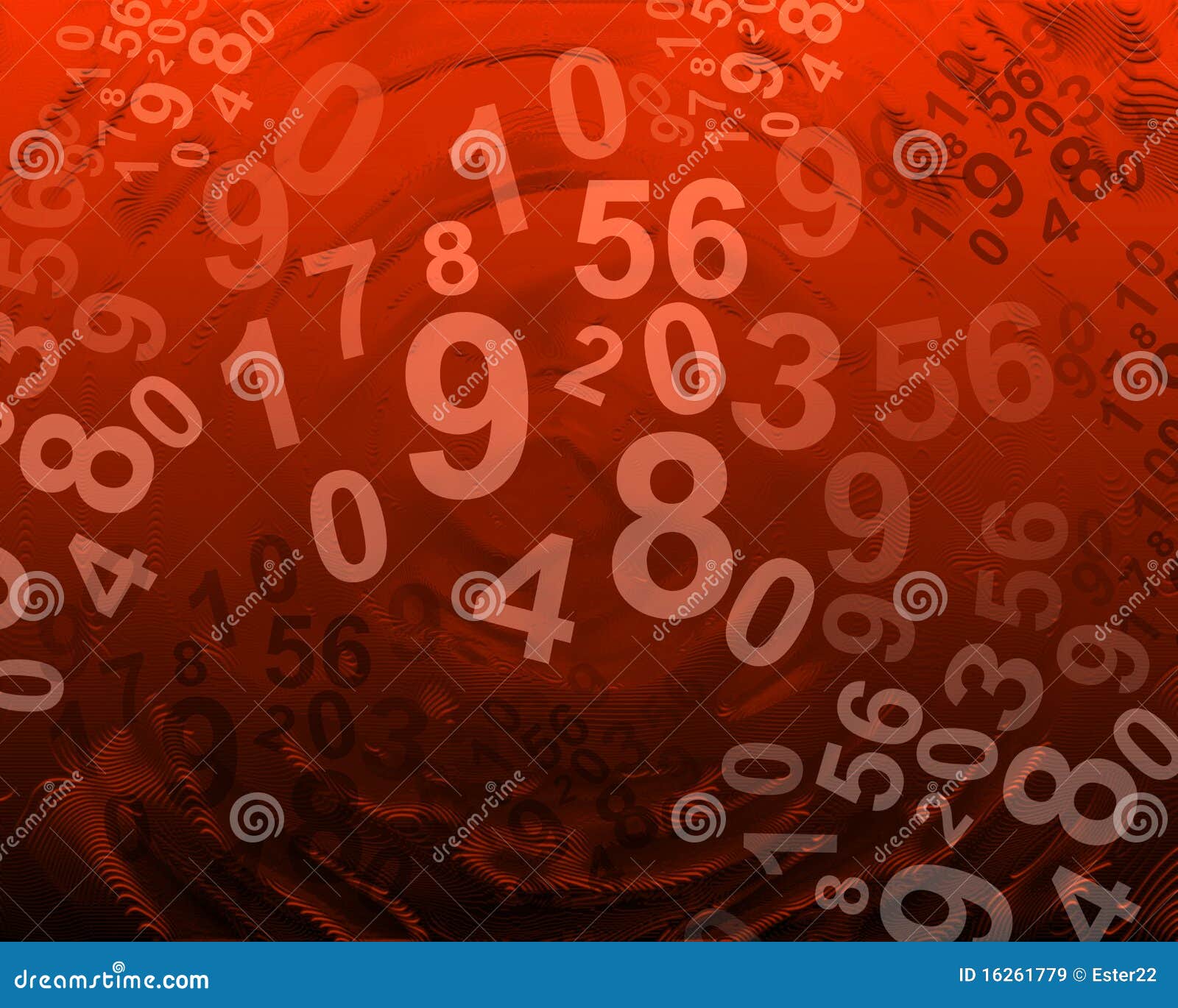 Abstract Background with Numbers Stock Illustration - Illustration of ...