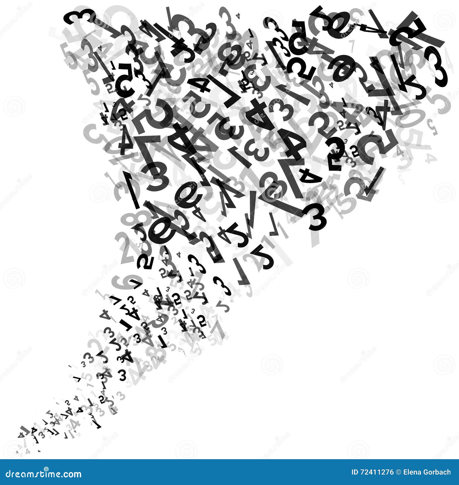 Abstract Background with Numbers. Eps 10. Abstract Black and White ...