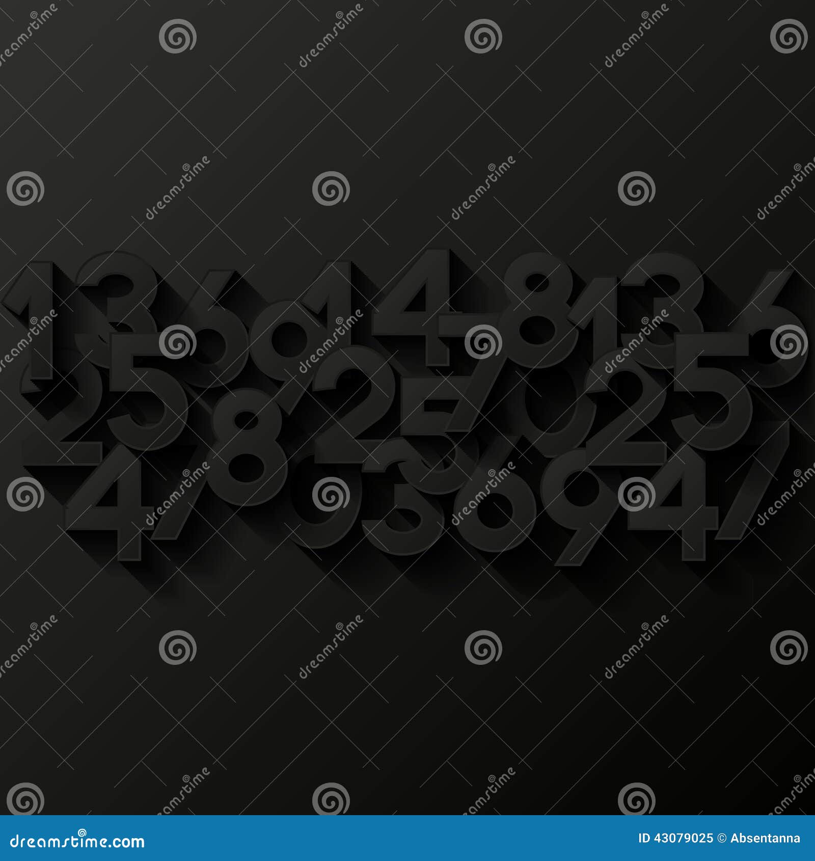 Abstract Background with Numbers Stock Vector - Illustration of design ...