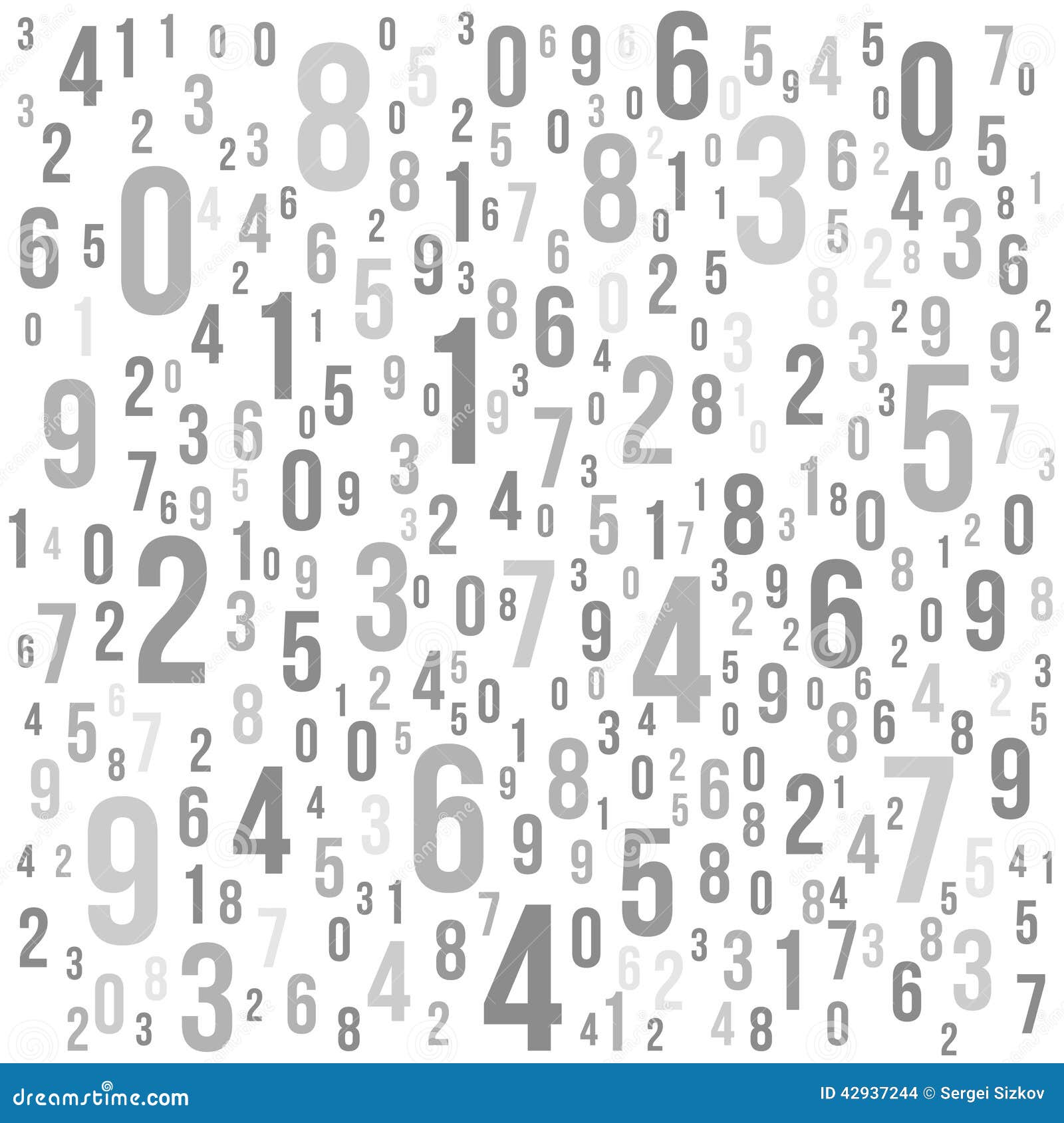 Abstract Background with Numbers. Vector Stock Vector - Illustration of ...
