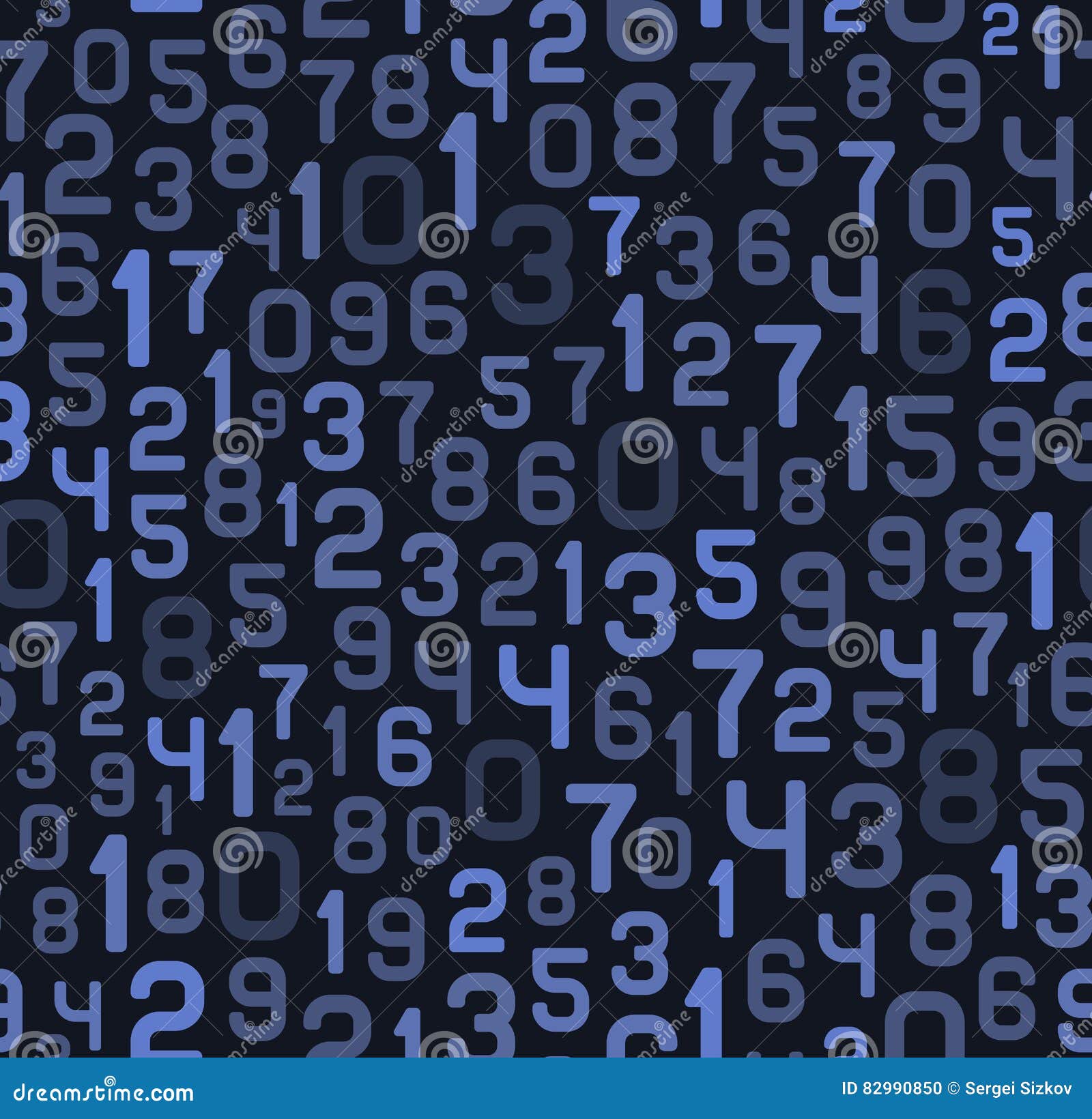 Abstract Background with Numbers. Vector Stock Vector - Illustration of ...