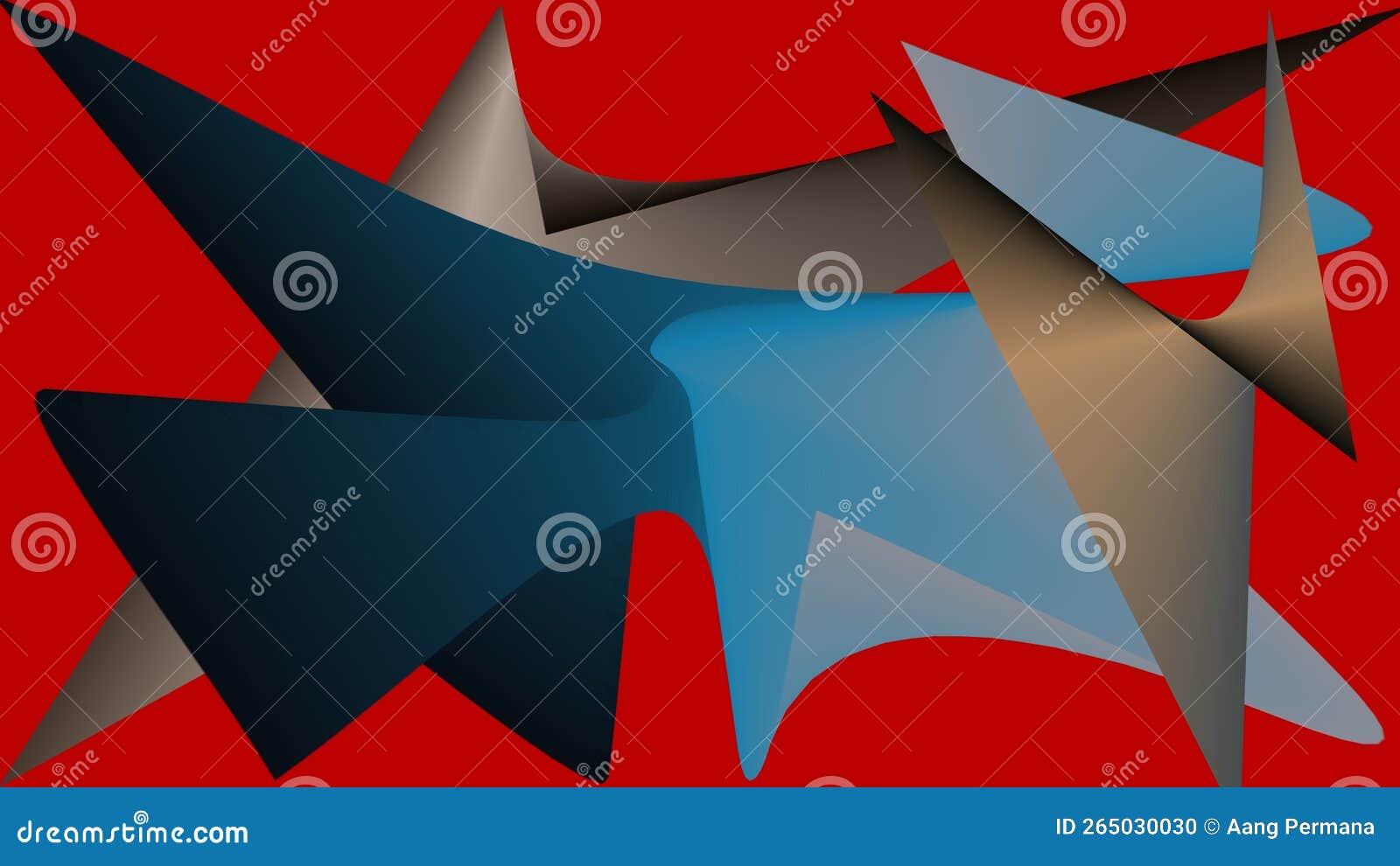 Abstract Background Oh Sharp Shape on Red Stock Illustration ...