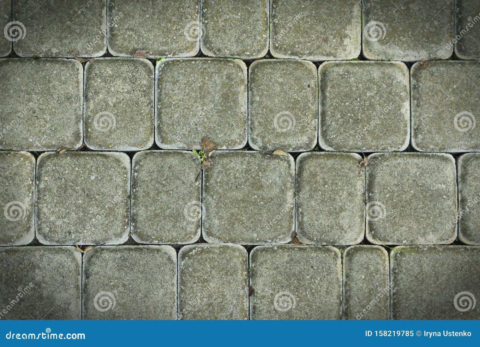Abstract Background of Old Cobblestone Pavement View from Above Stock ...
