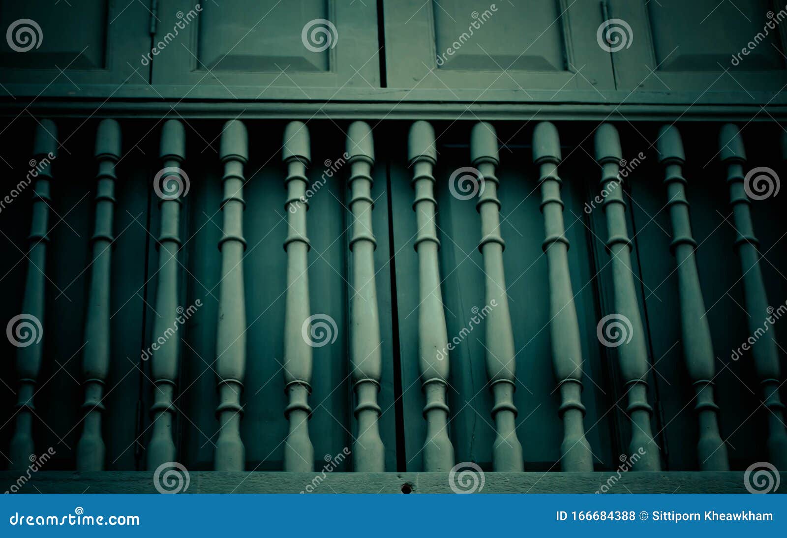 Abstract Background of Old Wood Railings Green Stock Photo - Image of ...