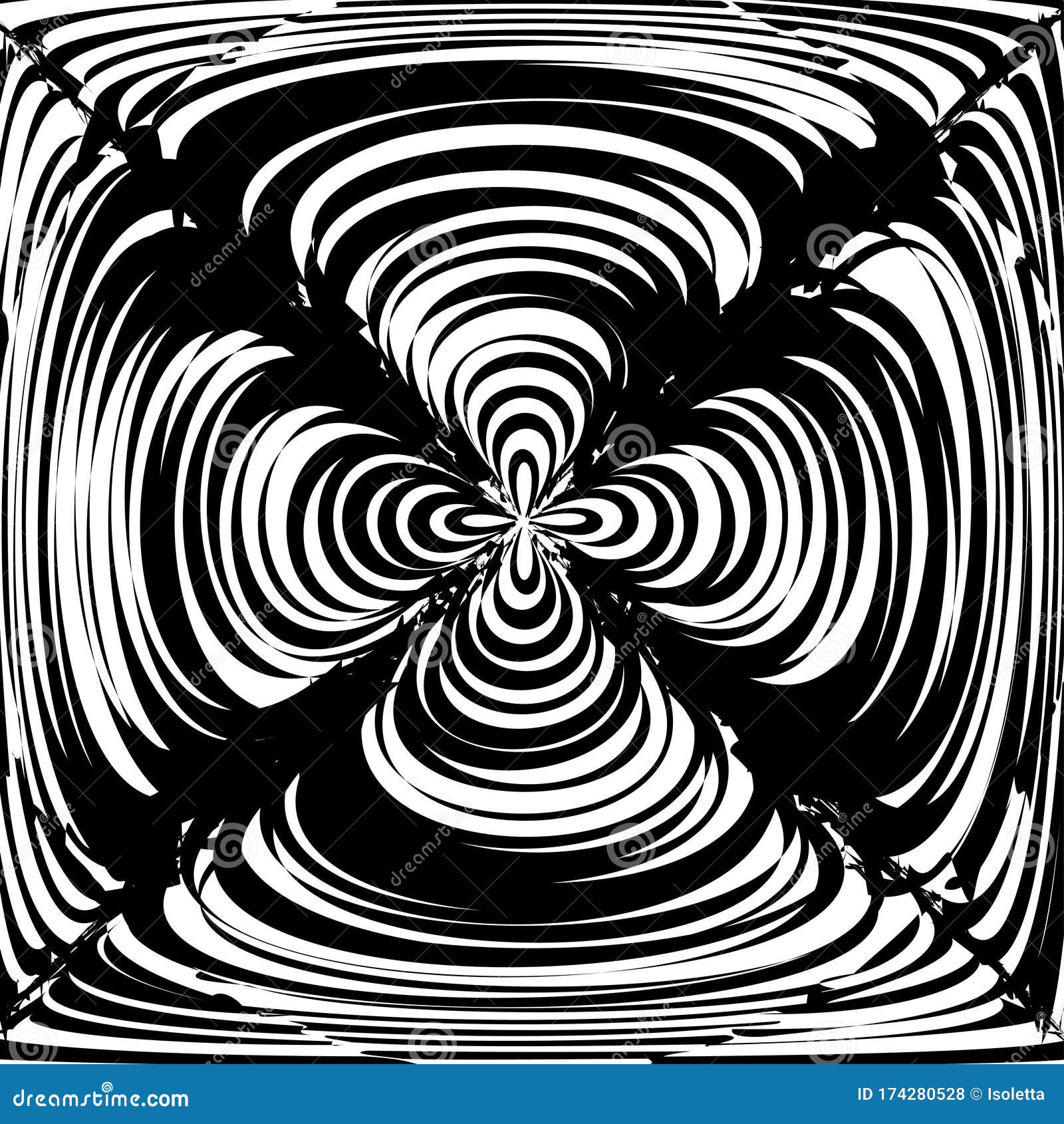 Abstract Background. Optical Illusion of Distorted Surface. Twisted ...