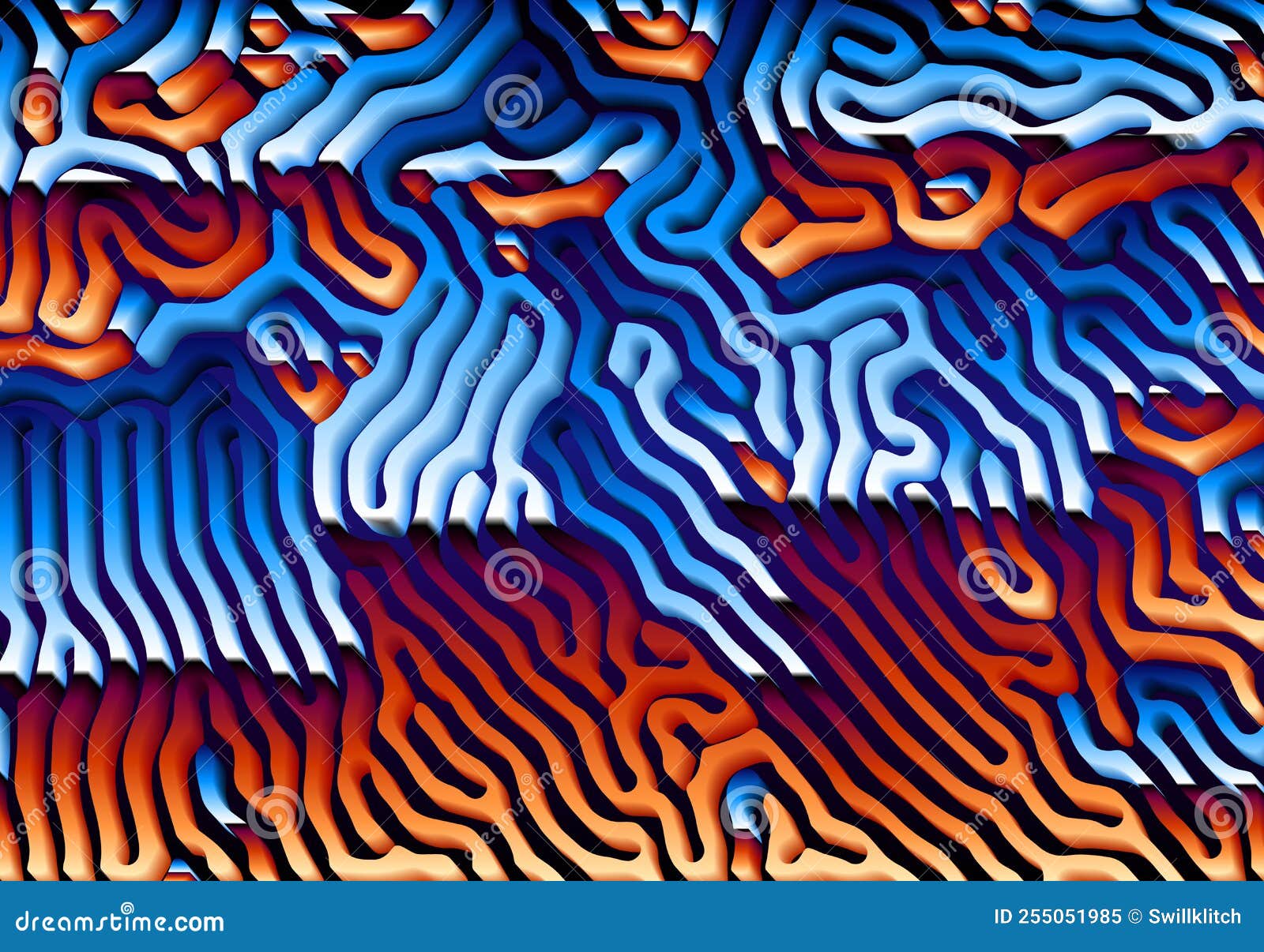 Abstract Background with Optical Illusion Generative Pattern and ...