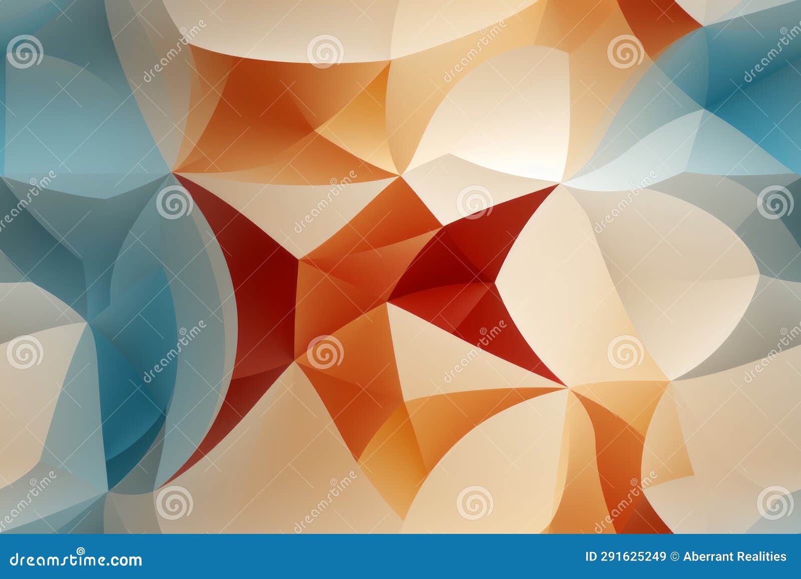 Abstract Background with Orange Blue and White Shapes Stock ...