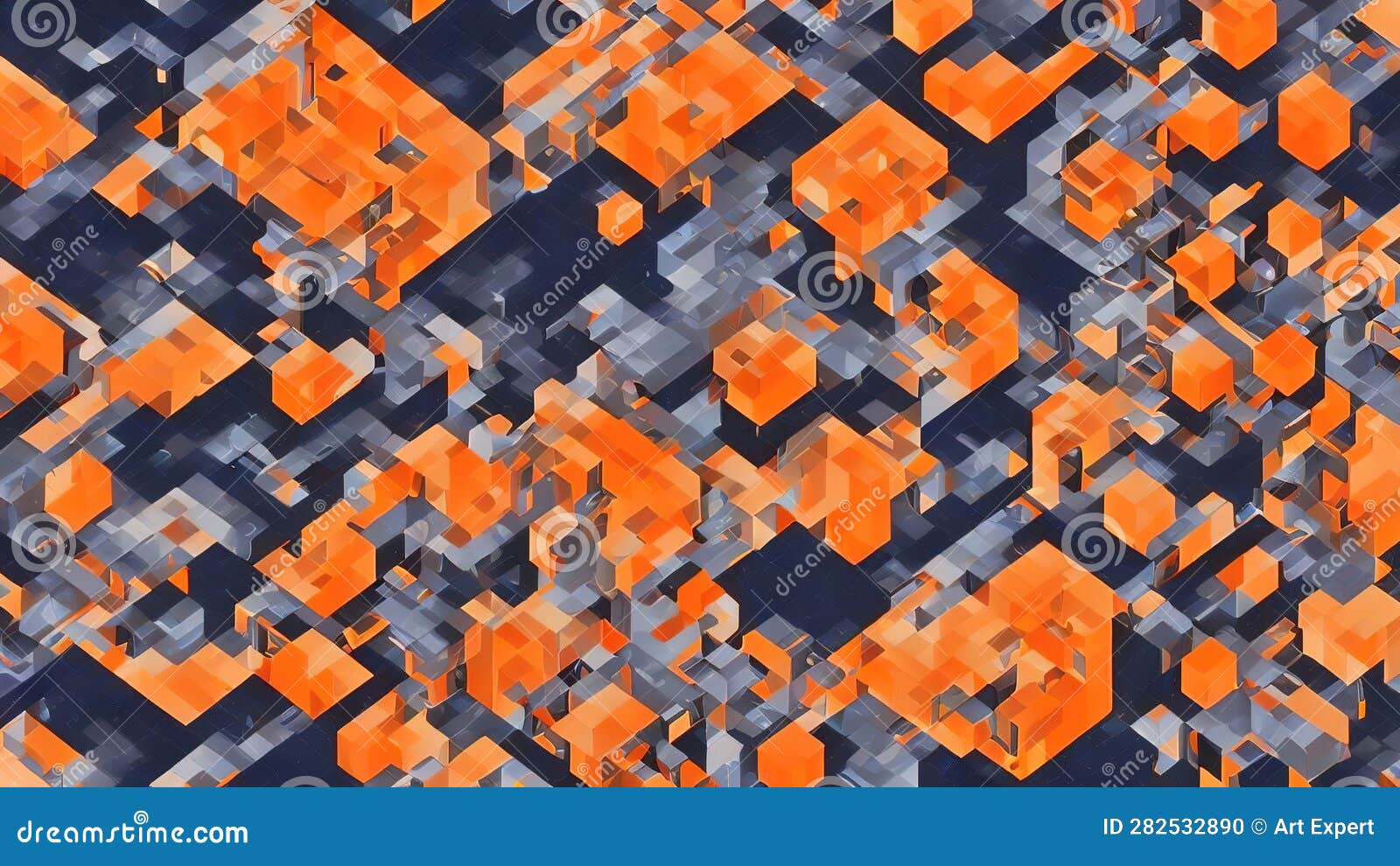 Abstract Background with Orange Patterns. Unusual Patterns Stock ...