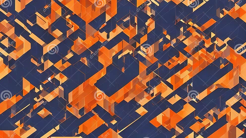 Abstract Background with Orange Patterns. Unusual Patterns Stock Illustration - Illustration of ...