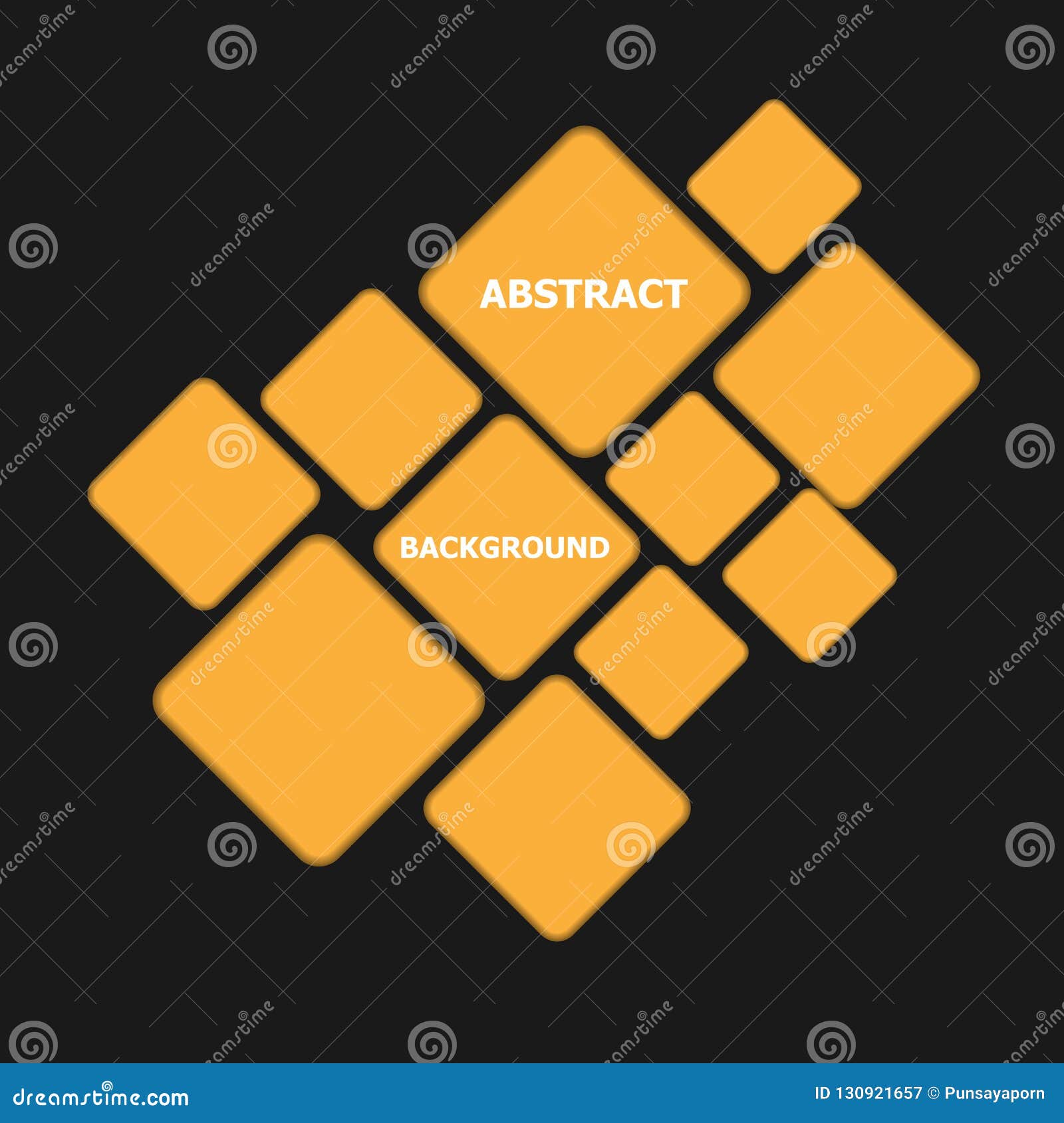 Abstract Background with Orange Rhombus Stock Vector - Illustration of ...