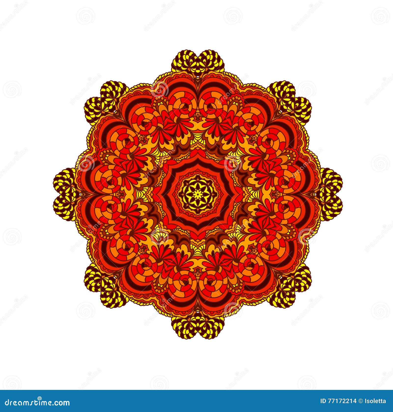Abstract Background with Ornamental Shape Stock Illustration ...