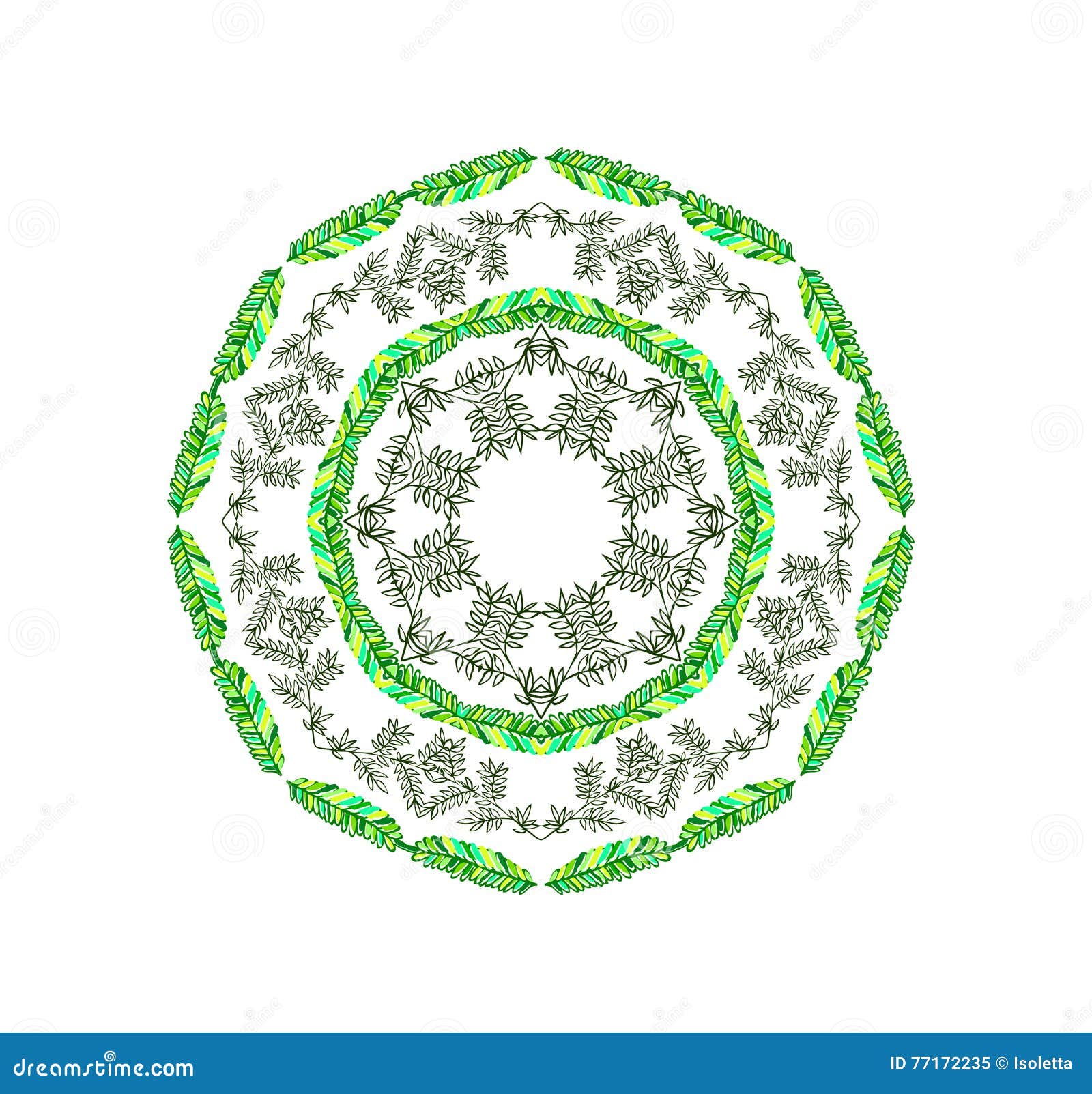 Abstract Background with Ornamental Shape Stock Illustration ...