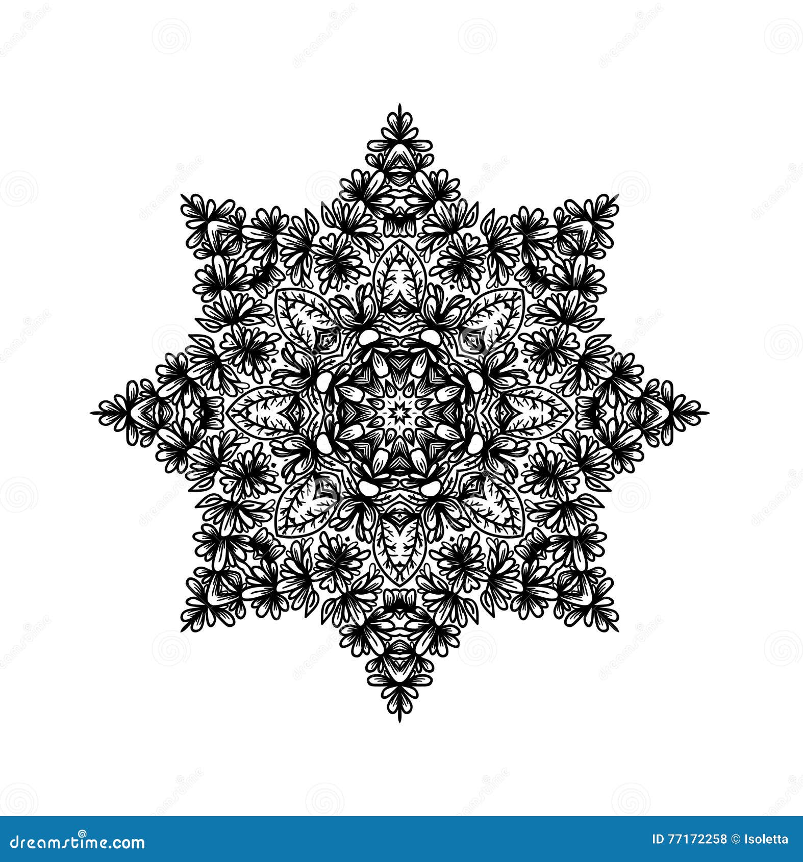 Abstract Background with Ornamental Shape Stock Illustration ...