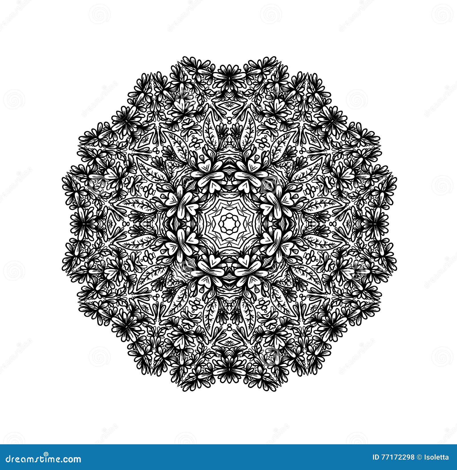 Abstract Background with Ornamental Shape Stock Illustration ...
