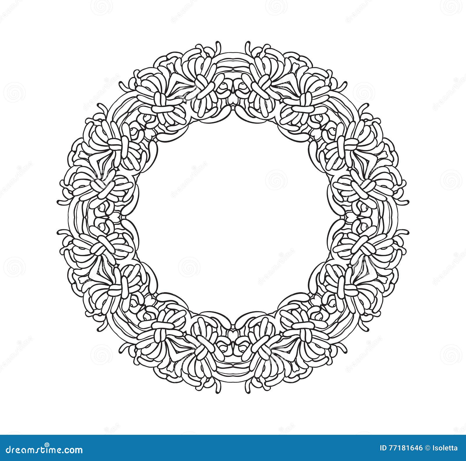 Abstract Background with Ornamental Shape Stock Illustration ...