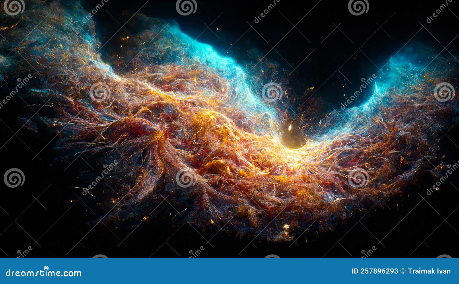 Abstract Background of Outer Space with Ultra Bright Stars and Comets ...